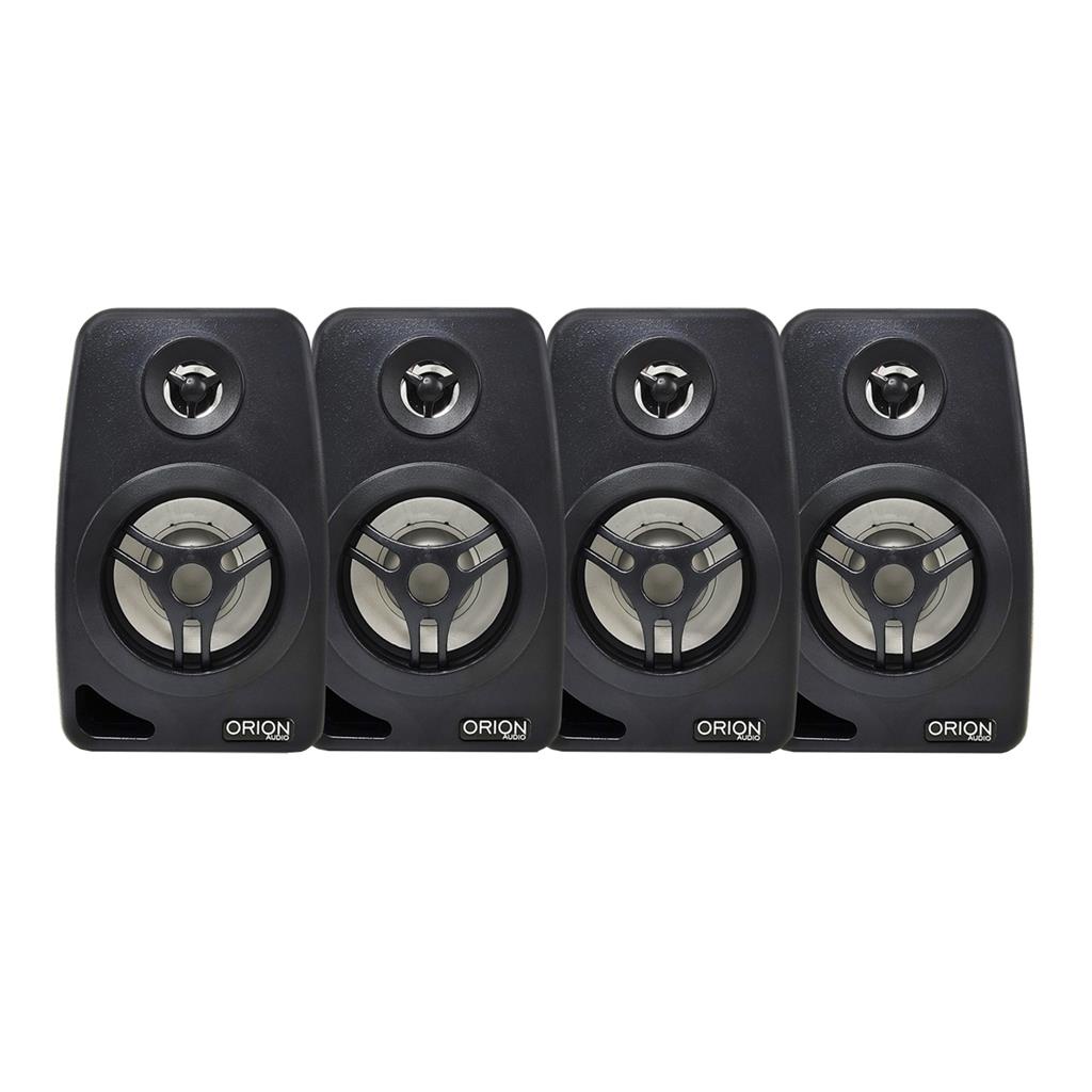 4 Caixa De Som Ambiente Tsr Orion Preta 55w 8 Ohms 4 Polegadas Com Suporte de Parede | Shopee Brasil