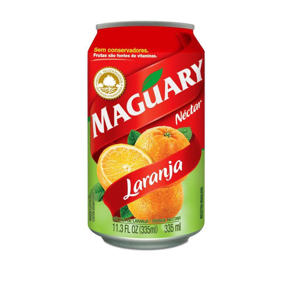 Suco Maguary Nectar Lata - 335ml - 6 Unidades Sabor Laranja | Shopee Brasil