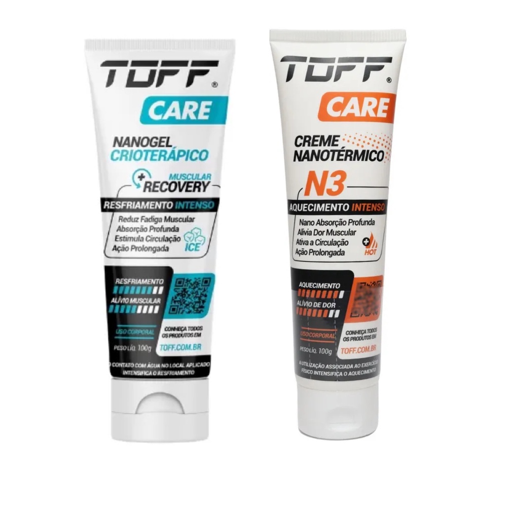 Kit Alívio Das Dores: Toff Care N3 100g Aquecimento + Kit Toff Gel ...