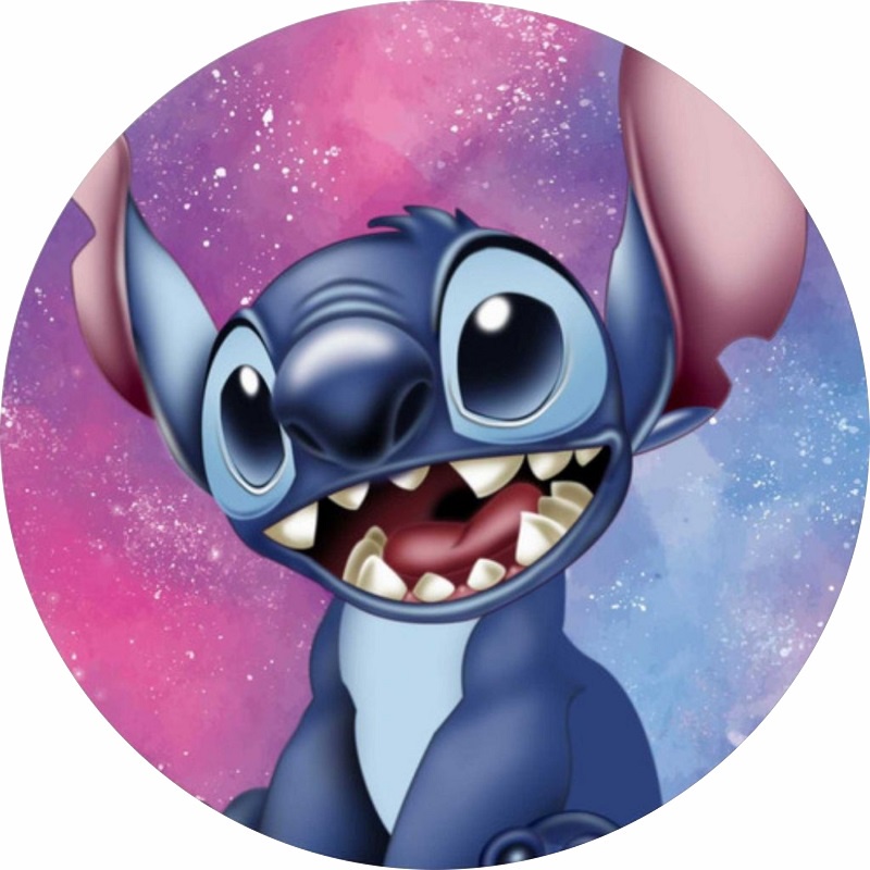 Painel do tema Stitch redondo em lona medindo 1,00x1,00 | Shopee Brasil Painel do tema Stitch redondo em lona medindo 1,00x1,00 | Shopee Brasil