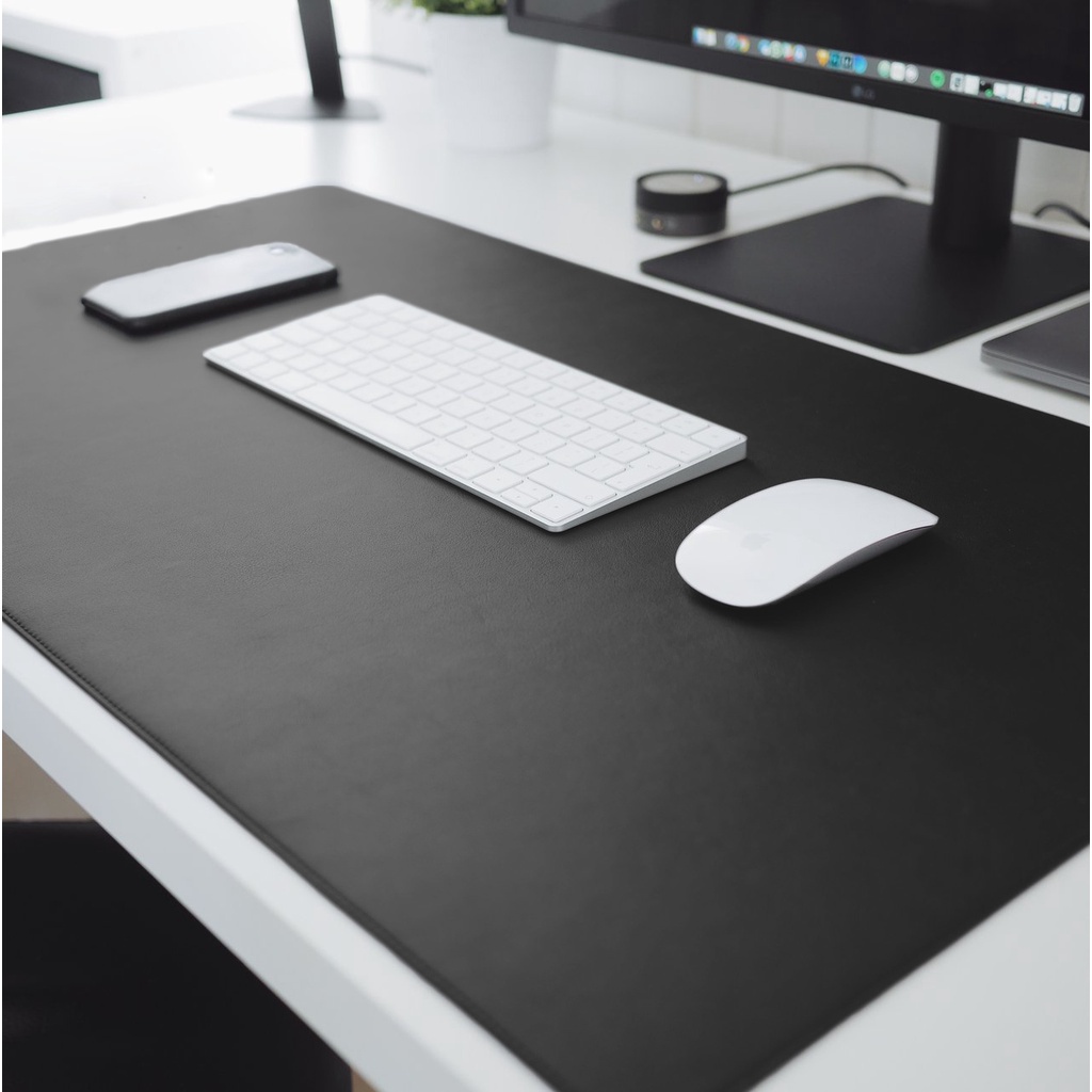 Mouse Pad Desk Pad Minimalista Mesa 90x40cm Em Couro Sintetico | Shopee ...
