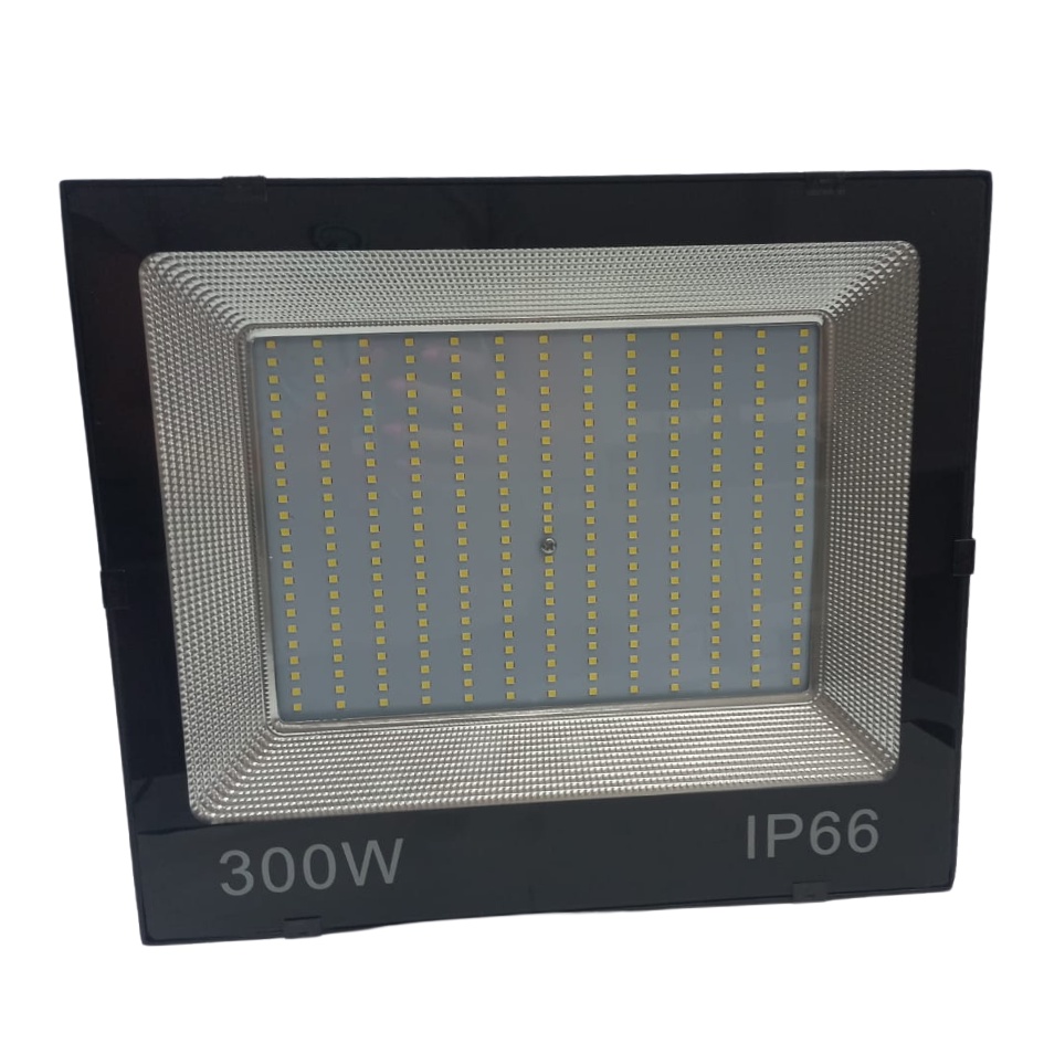 Refletor Holofote Led 300w Ip66 Bivolt Prova Dagua Preto | Shopee Brasil