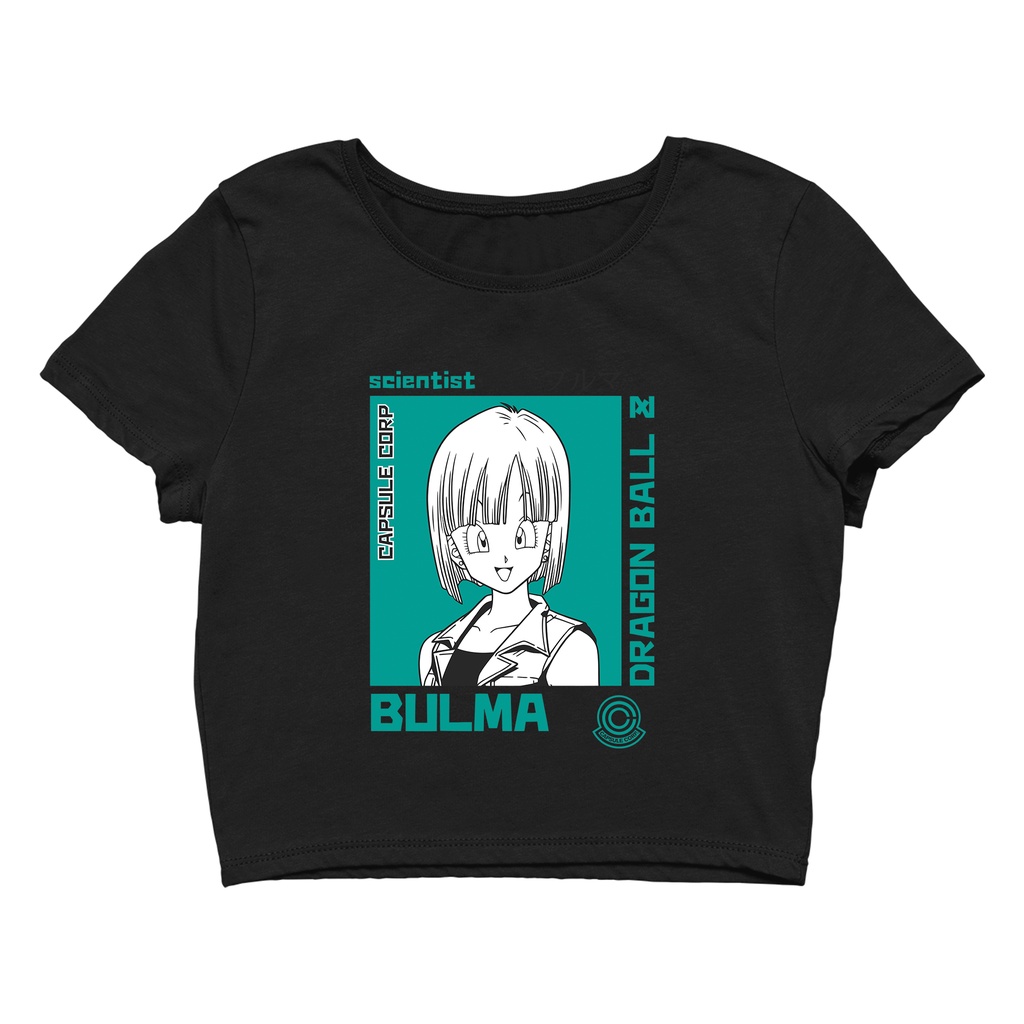 Camiseta Cropped Bulma Dragon Ball Capsule | Shopee Brasil