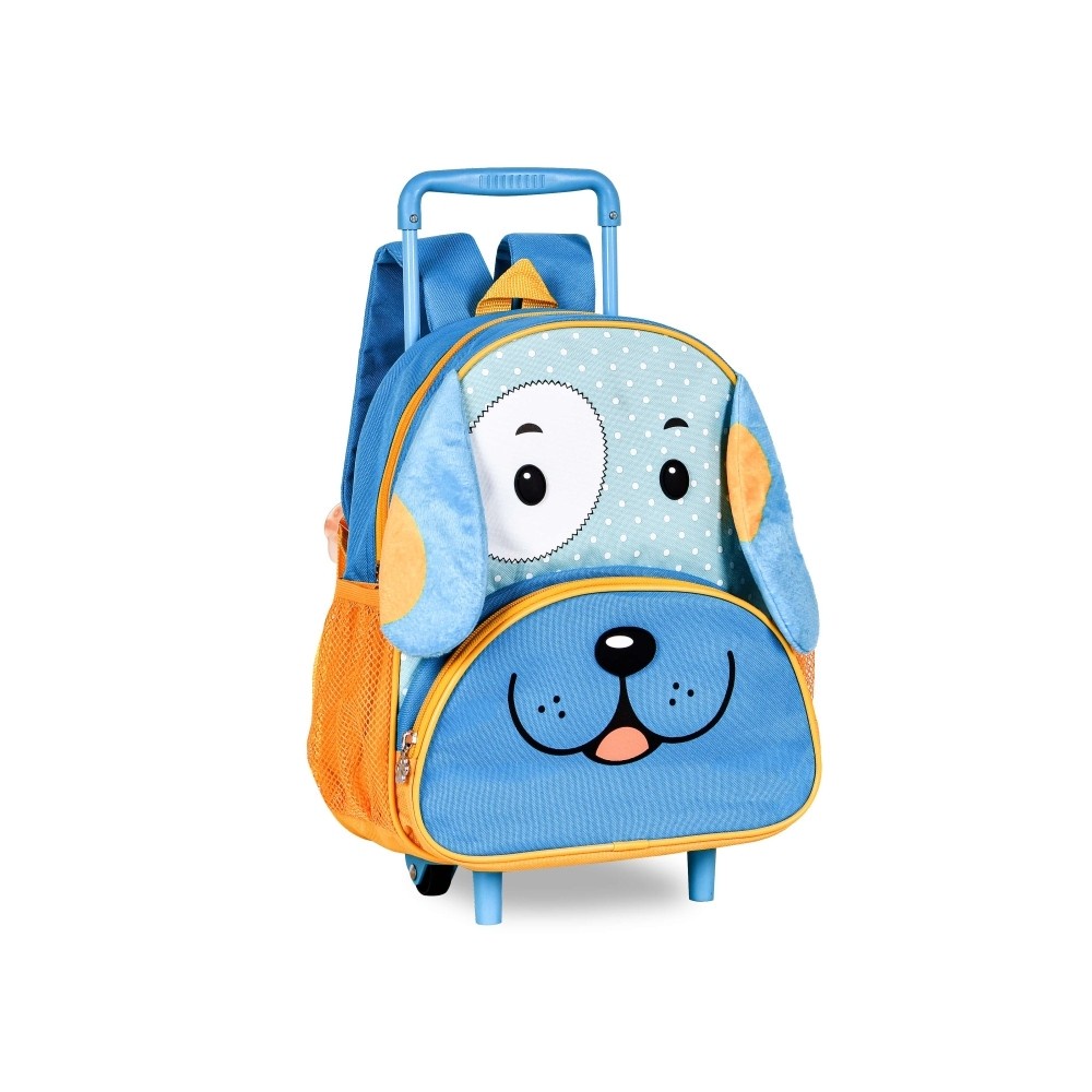 Mochila Infantil Rodinhas Escolar Passeio Cachorro Azul Clara | Shopee ...