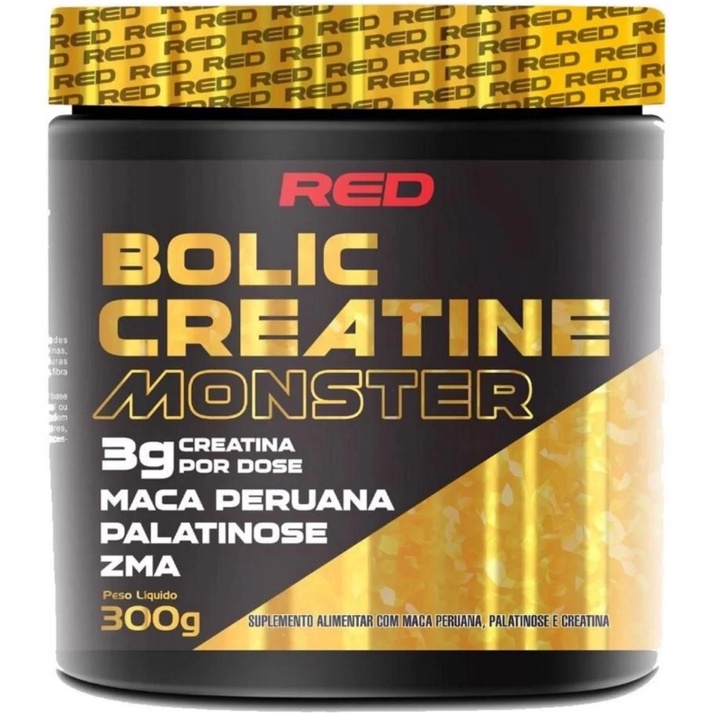 Bolic Creatine Monster 300 Gramas Red Series | Shopee Brasil