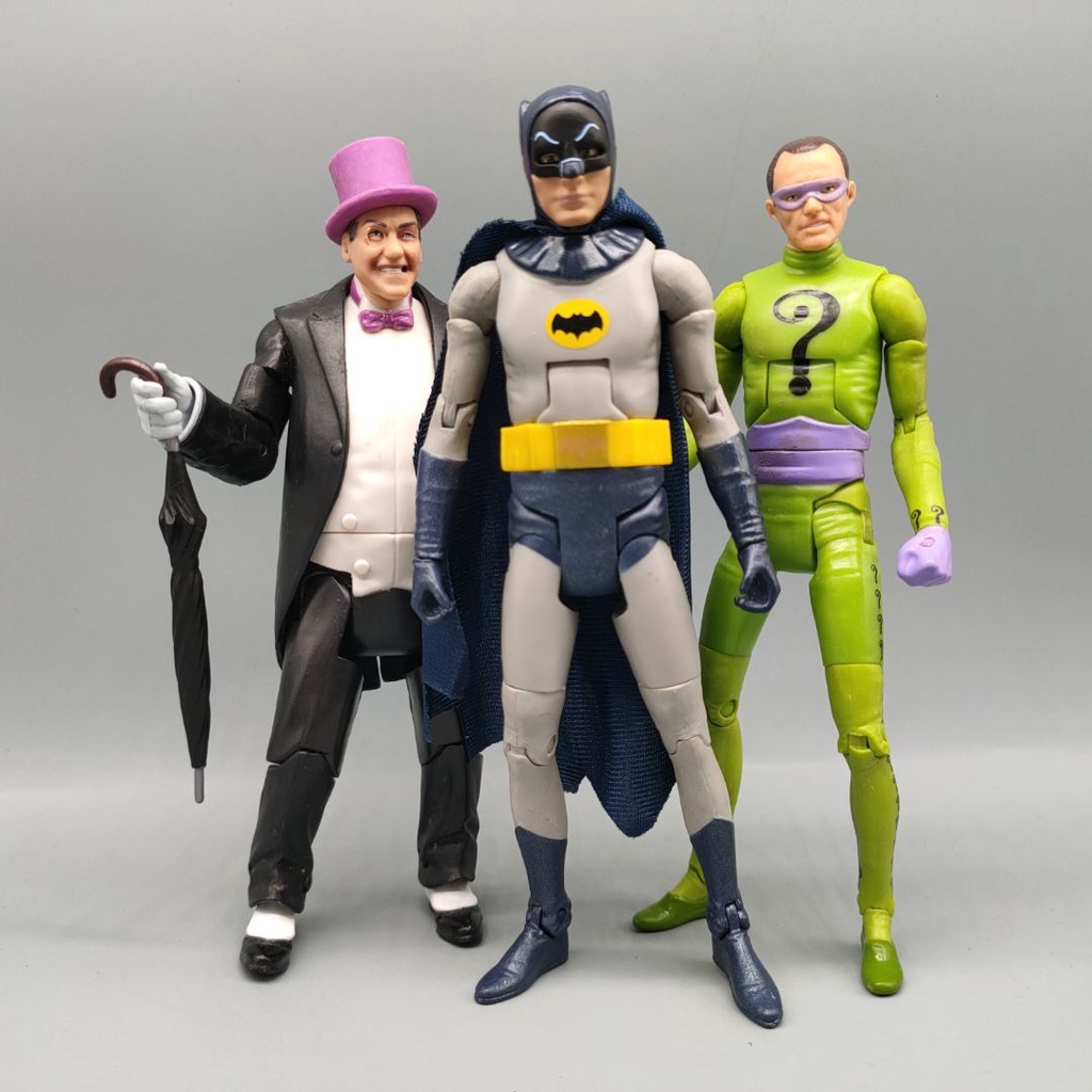 Action Figure Batman Charada Pinguim Antigo Dcuniverse 1966 | Shopee Brasil
