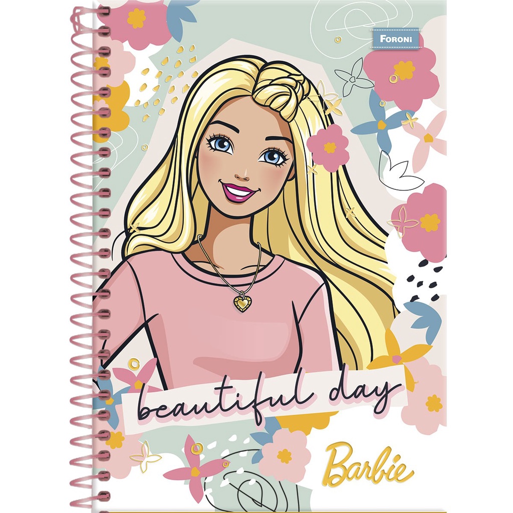 CADERNO UNIVERSITARIO CAPA DURA 80F 1M BARBIE | Shopee Brasil