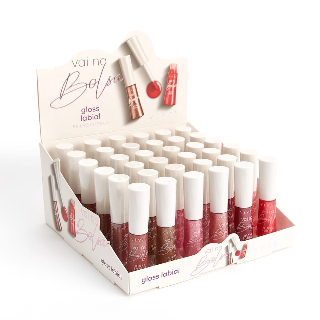 Gloss Labial Vai na Bolsa Vivai Cores Sortidas | Shopee Brasil