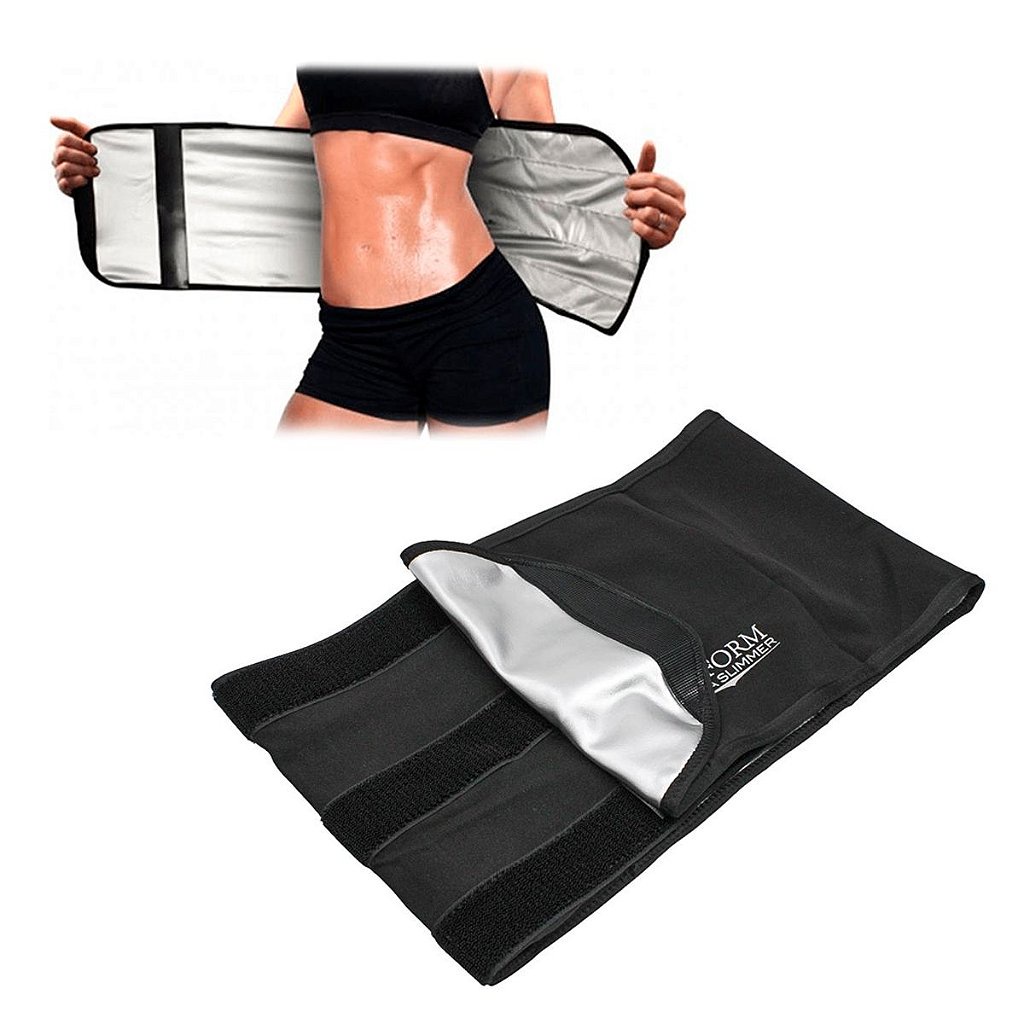 Cinta Modeladora Feminina Abdominal Térmica Para Esportes Treino ...