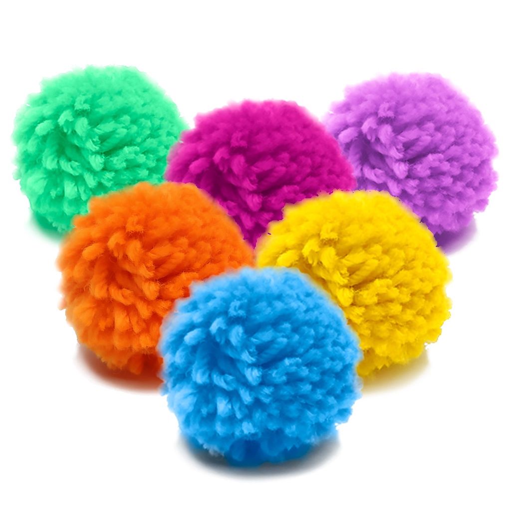 Pom Pom De Lã Fofinho - 60mm - Pacote C/50 Unidades | Shopee Brasil