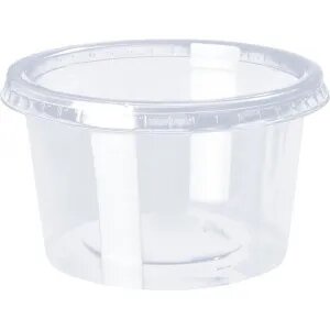 KIT POTE C/ TAMPA PLÁSTICA PP TRANSPARENTE COPOBRAS 500ML C/300 UN | Shopee Brasil