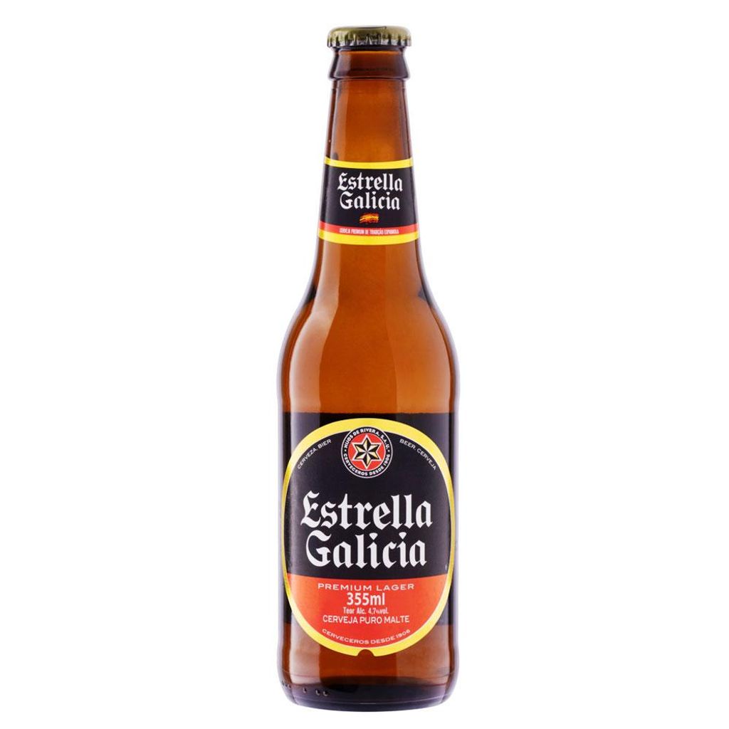 Cerveja Estrella Galicia 335ml | Shopee Brasil