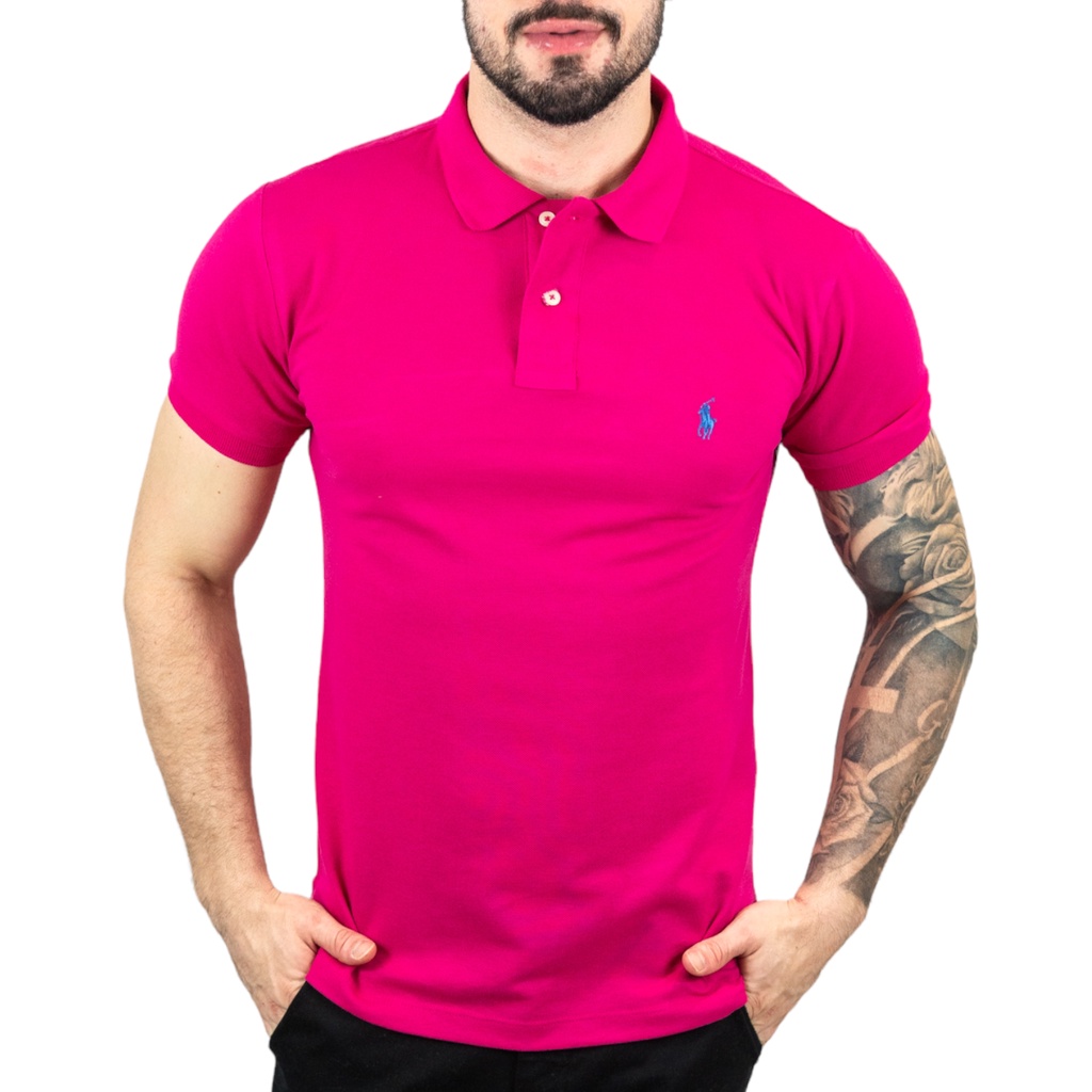 Camisa Polo Ralph Lauren Rosa | Shopee Brasil