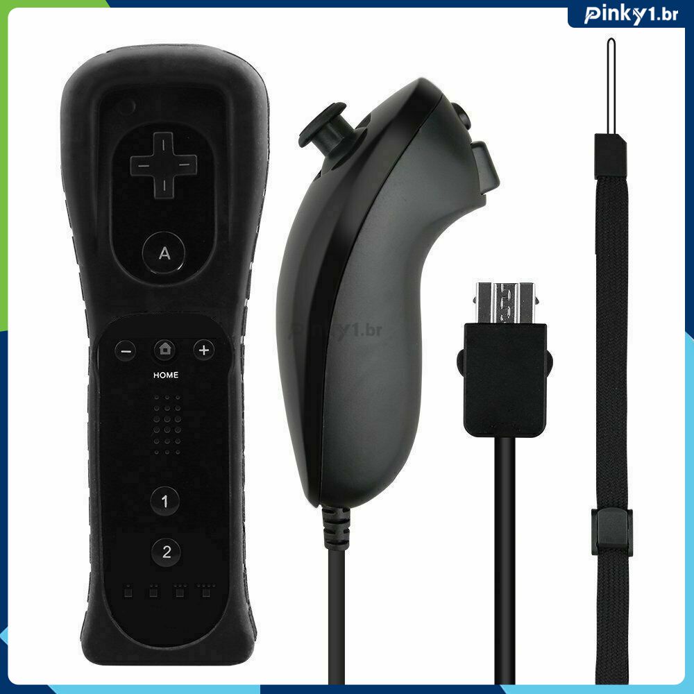 Nintendo Wii Controlador Remoto Sem Fio Gamepad Nunchuck Vibração ...