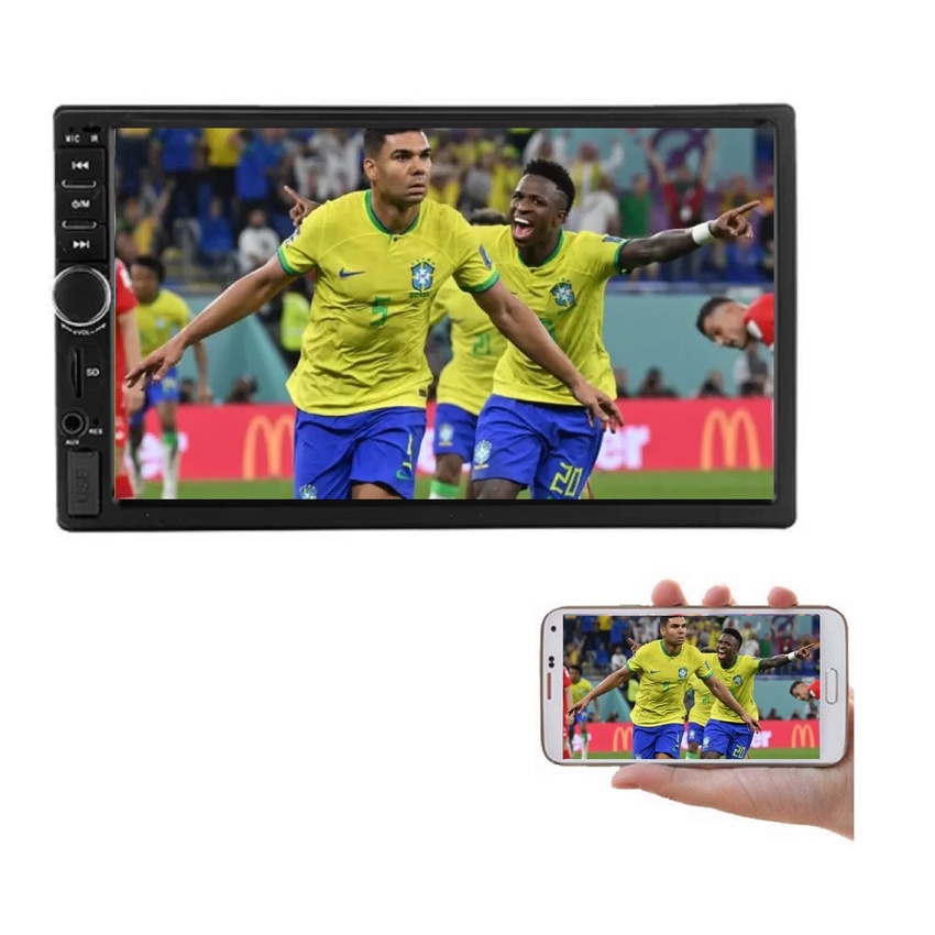 Central Mp5 Multimidia 2 Din Radio + Espelhamento Bluetooth | Shopee Brasil