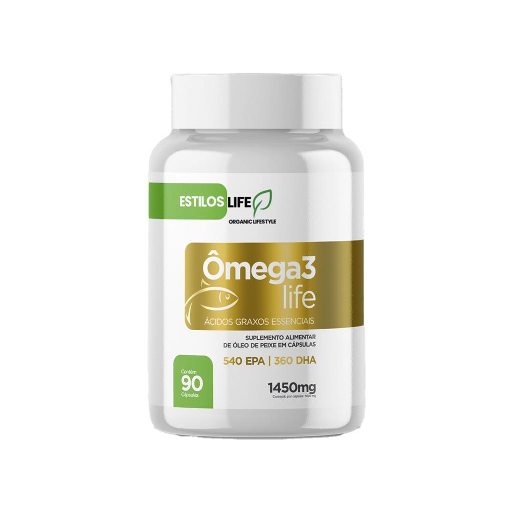Omega 3 Life, 540EPA, 360DHA , 90 capsulas | Shopee Brasil