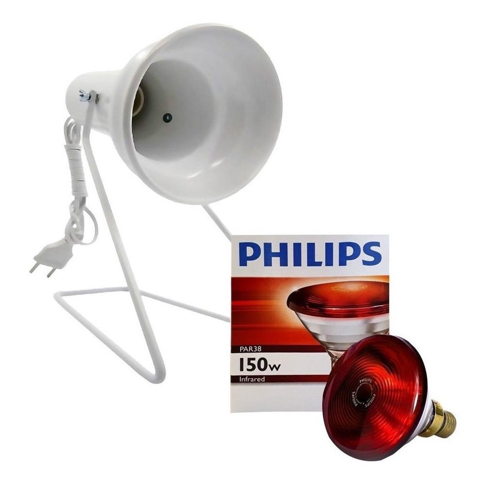 Kit Fisioterapia Aparelho com Lampada Philips 150w 220v infraphil ...
