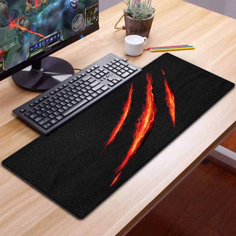 Mouse Pad Gamer Grande Diversos Modelos Estampado Garra 70X35 | Shopee ...