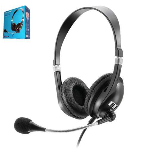 HEADSET MULTILASER PREMIUM ACOUSTIC P2 MICROFONE FLEXÍVEL PRETO ...