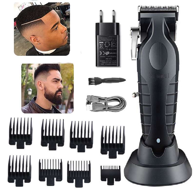 Kemei 2296 Aparador De Cabelo Profissional Fade Homens Sem Fio Máquina De Corte Recarregável ...