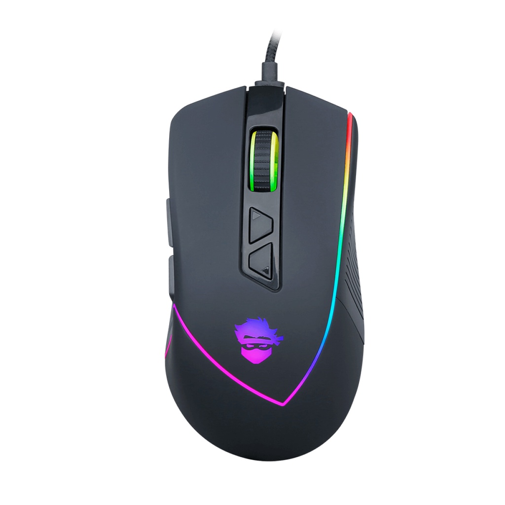 Mouse Gamer Ninja Tron, RGB, 8 Botões, 7200 DPI, Black, MS-GN-TRON ...