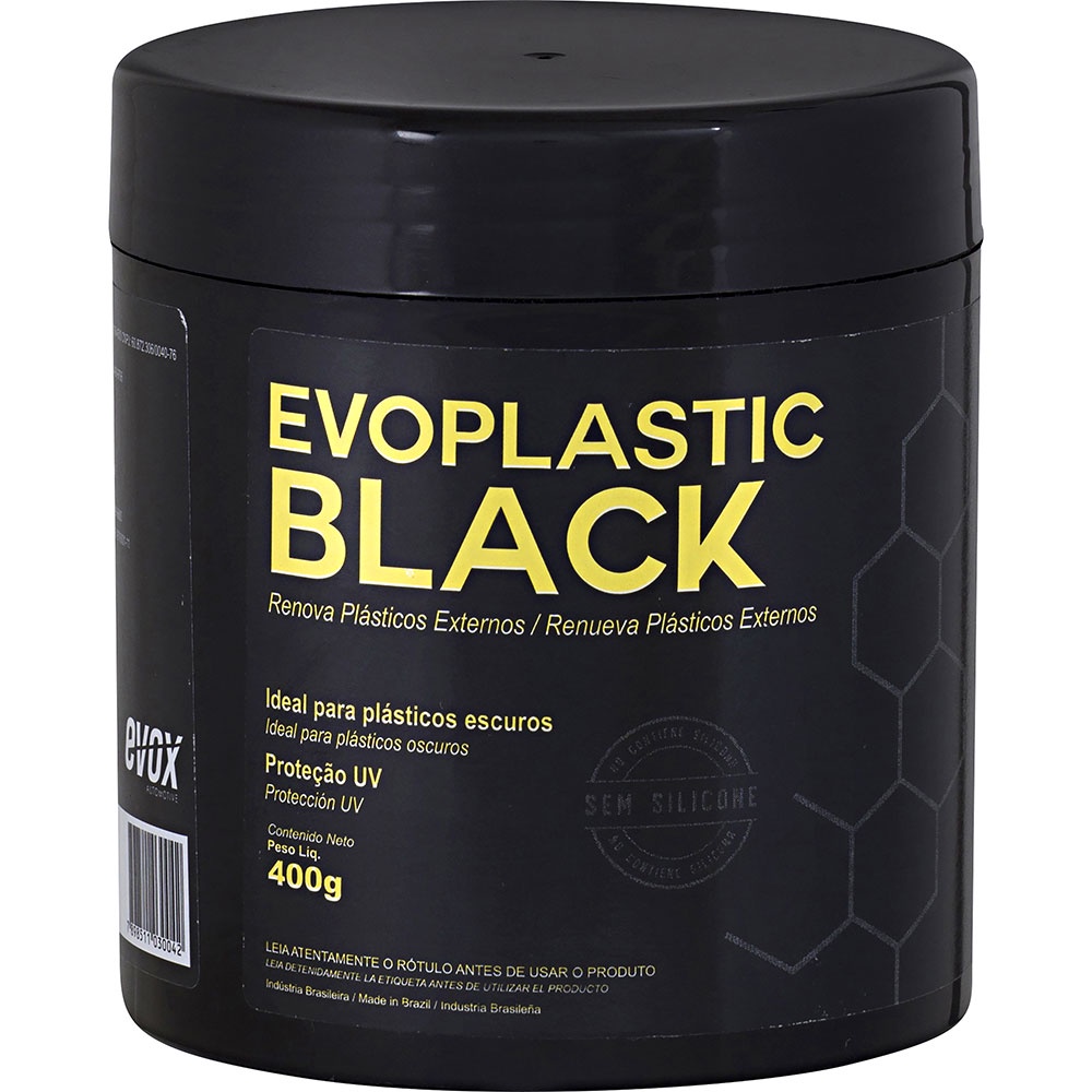 Evo Plastic Black 400G-Restaurador de Plasticos -Evox | Shopee Brasil