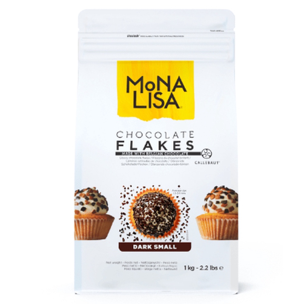 Chocolate Mona Lisa Flakes Dark Amargo Granulado 1kg | Shopee Brasil