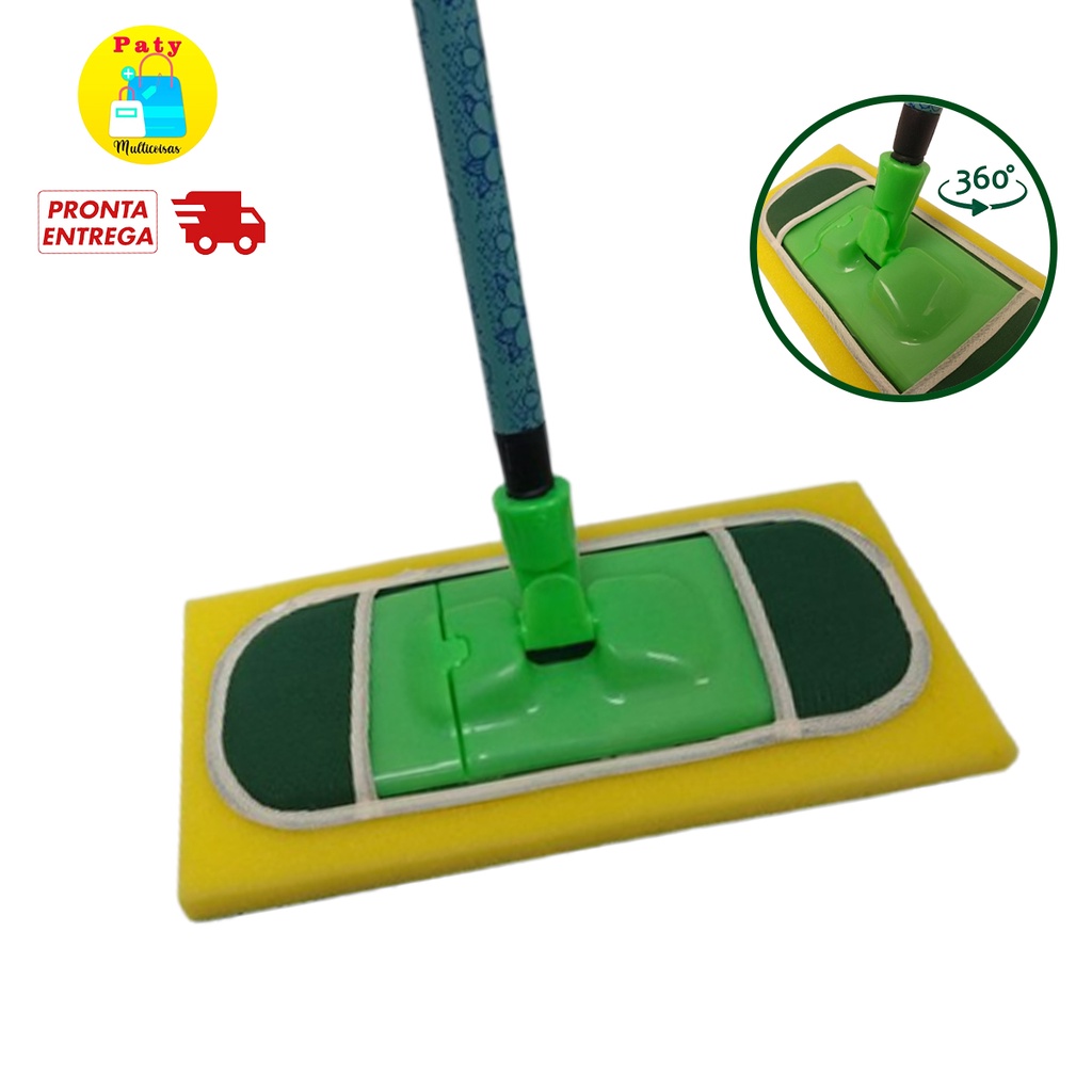 MOP esfregão multiuso limpeza pesada refil articulado esponja | Shopee Brasil