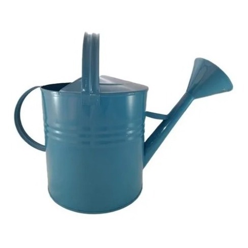 Regador De Agua Para Jardim Metal Azul 9,0 Litros | Shopee Brasil