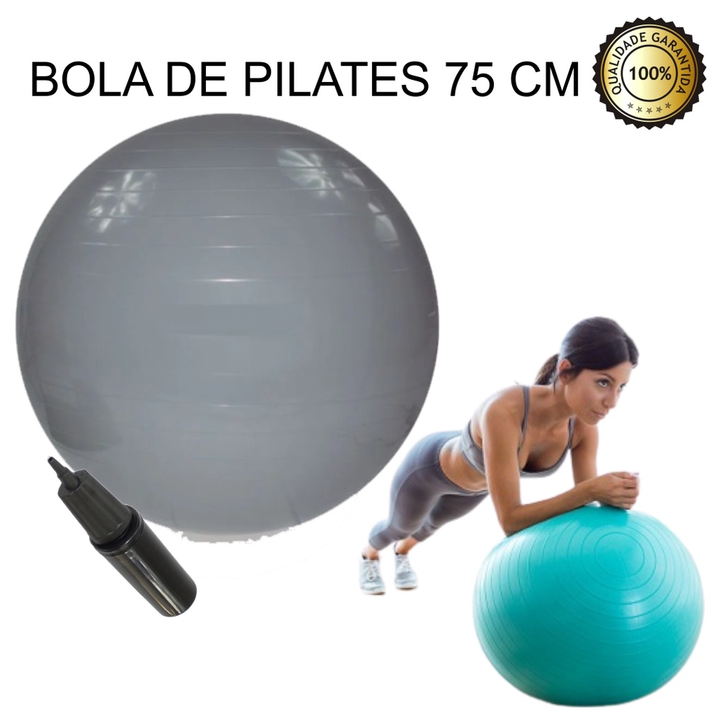 Fitball De Pilates Para Yoga Abdominal Academia Funcional 75 Cm ...