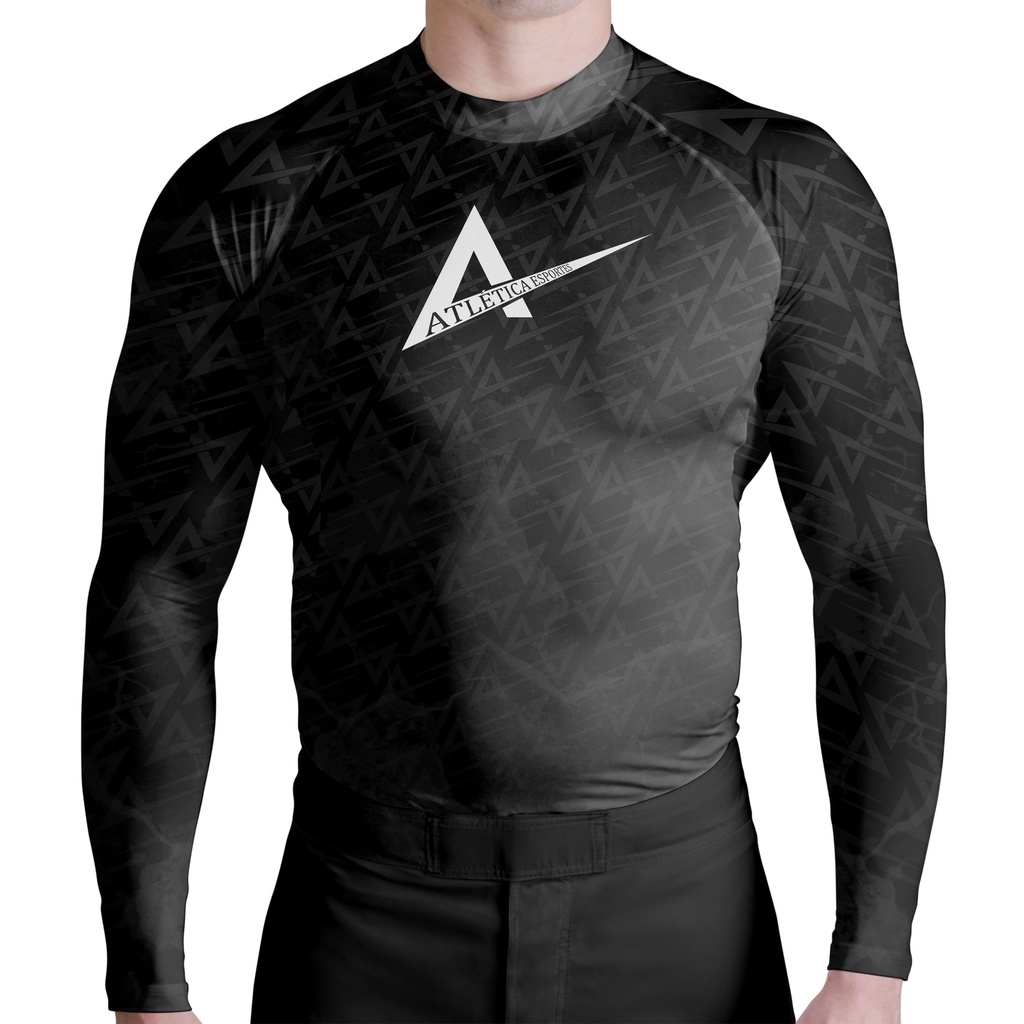 Rash Guard Atlética Esportes Basic Black | Shopee Brasil