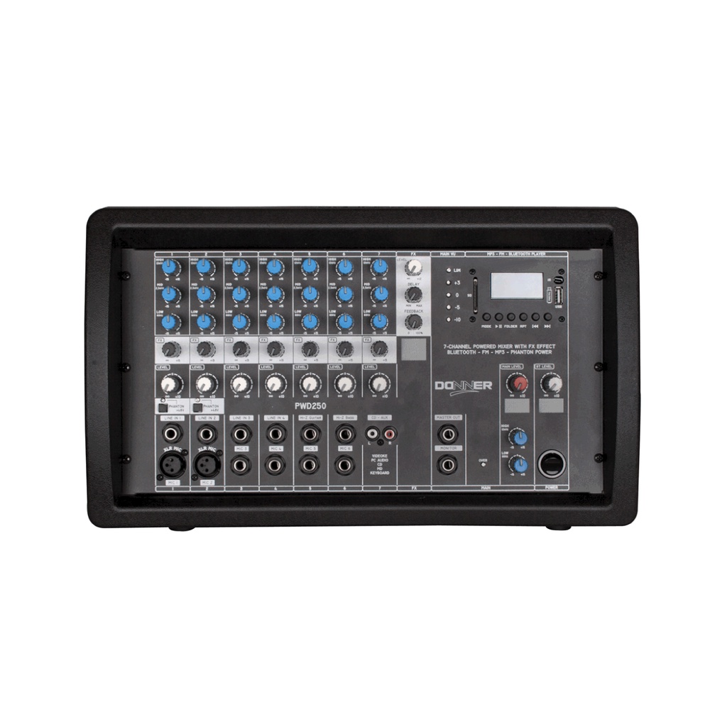 Mesa Mixer Amplificado Ll Audio PWD250 250 Wrms | Shopee Brasil
