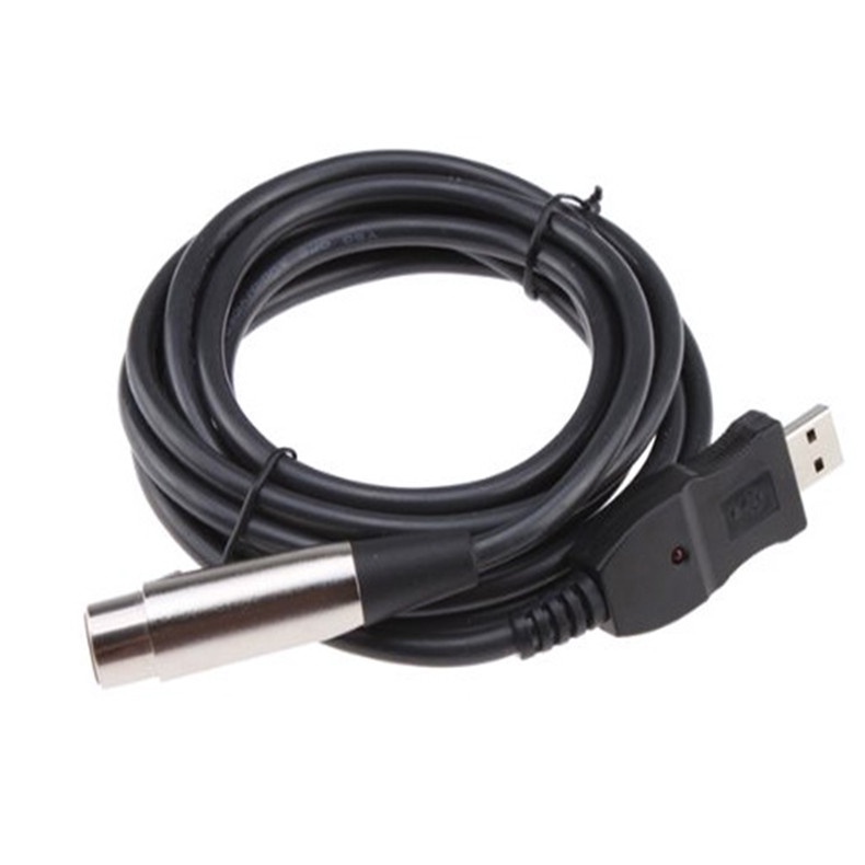 Cabo Microfone De Computador USB Para XLR Linha De 3 Metros De Gravação ...