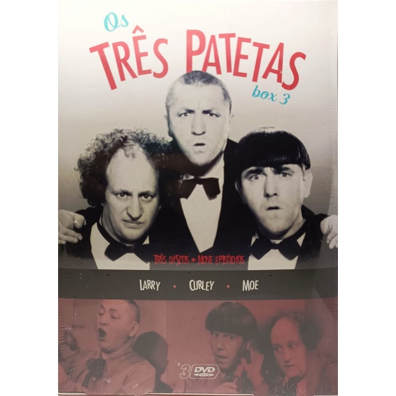 Os Três Patetas Volume 7,8,9 Box 3 Dvds ( 9 episódios ) | Shopee Brasil