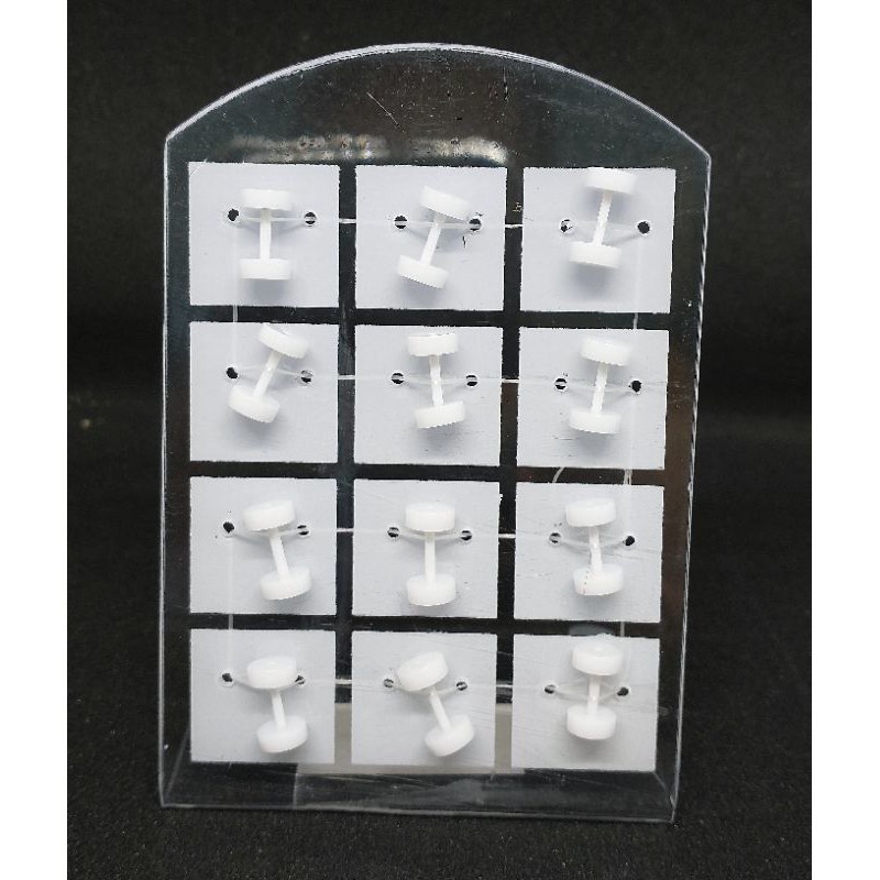 CARTELA alargador plástico acrílico rosquear piercing kit 12 unidades ...