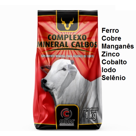 SUPLEMENTO COMPLEXO MINERAL CALBOS 1KG | Shopee Brasil