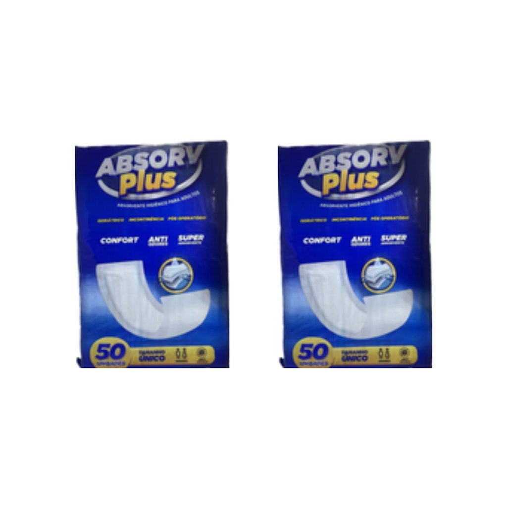Absorv Plus Kit C/ 2 Pacotes Higiênico para adultos | Shopee Brasil