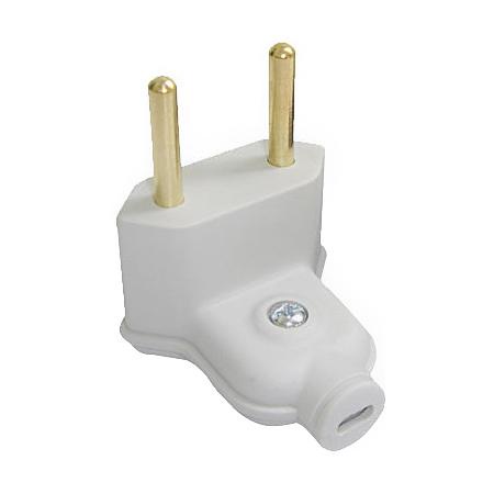 Plugue Macho Flecha 10A 2 Pinos 90 Graus Cinza Margirius | Shopee Brasil