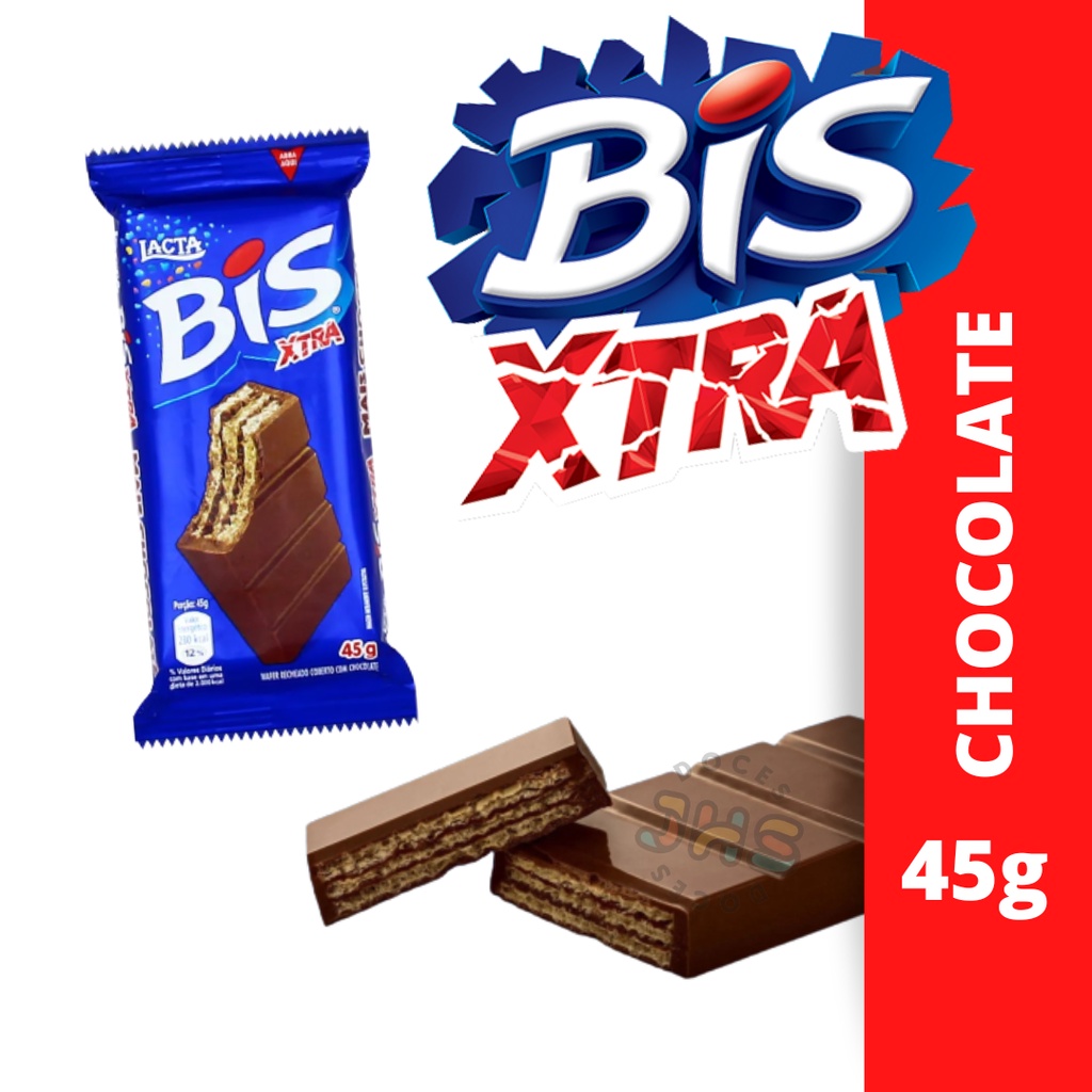 Chocolate Bis Xtra ORIGINAL 45g | Shopee Brasil