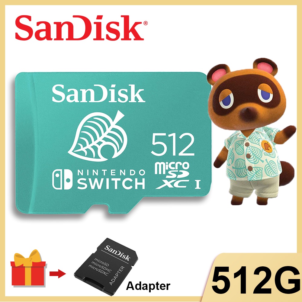 Cartão De Memória SanDisk microSDXC Para Nintendo-Switch 512G 400G 256G 128G 64G Cartões Mixro ...