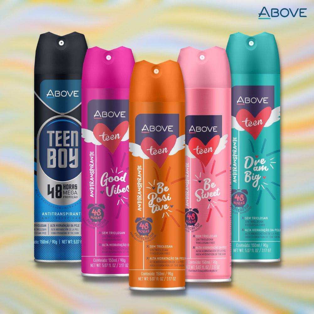 Desodorante Aerosol Antitranspirante Teen Feminino Masculino Unissex ...