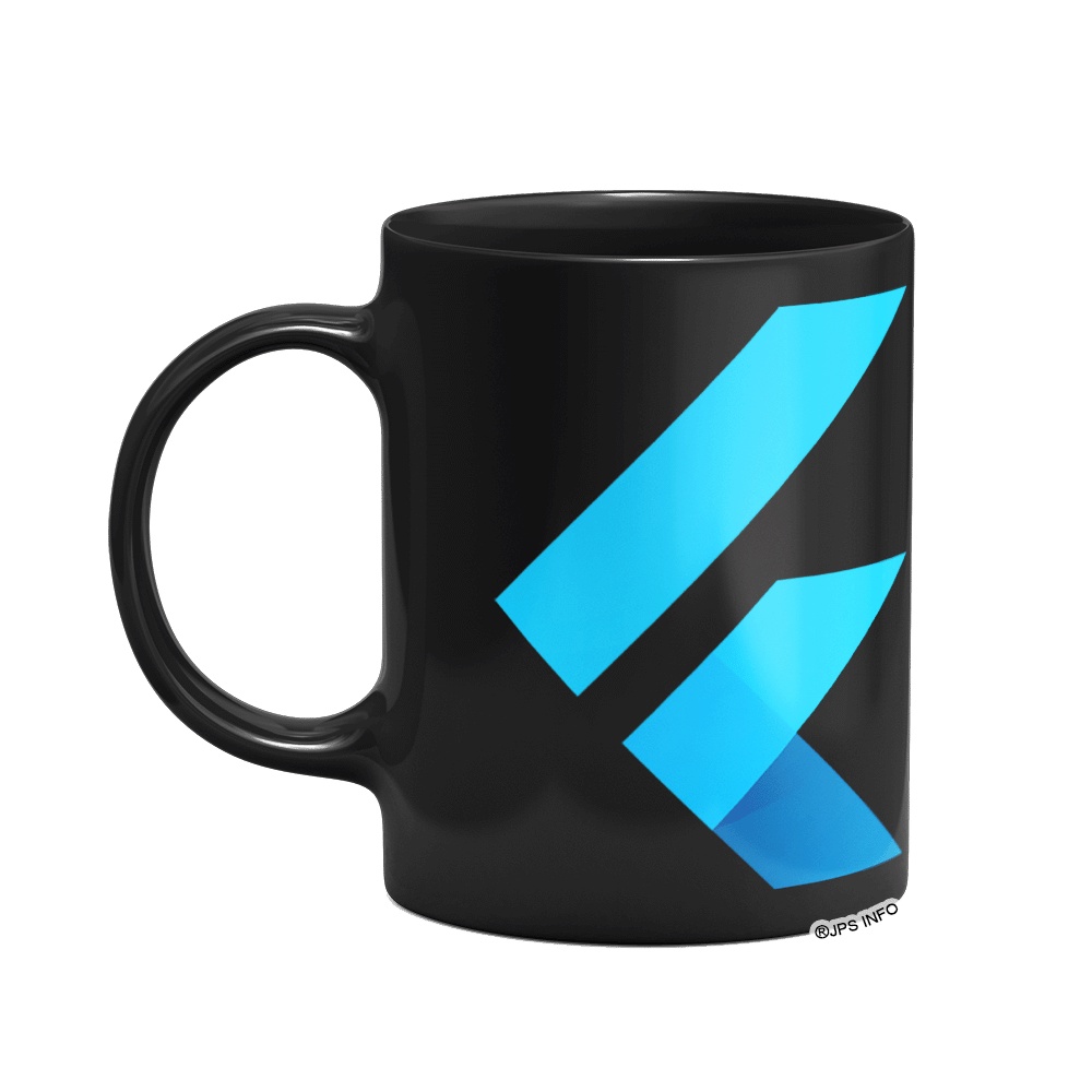 Caneca Dev - Flutter - Preta | Shopee Brasil