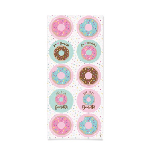 Adesivo Redondo Donuts Pt C/30 Un | Shopee Brasil