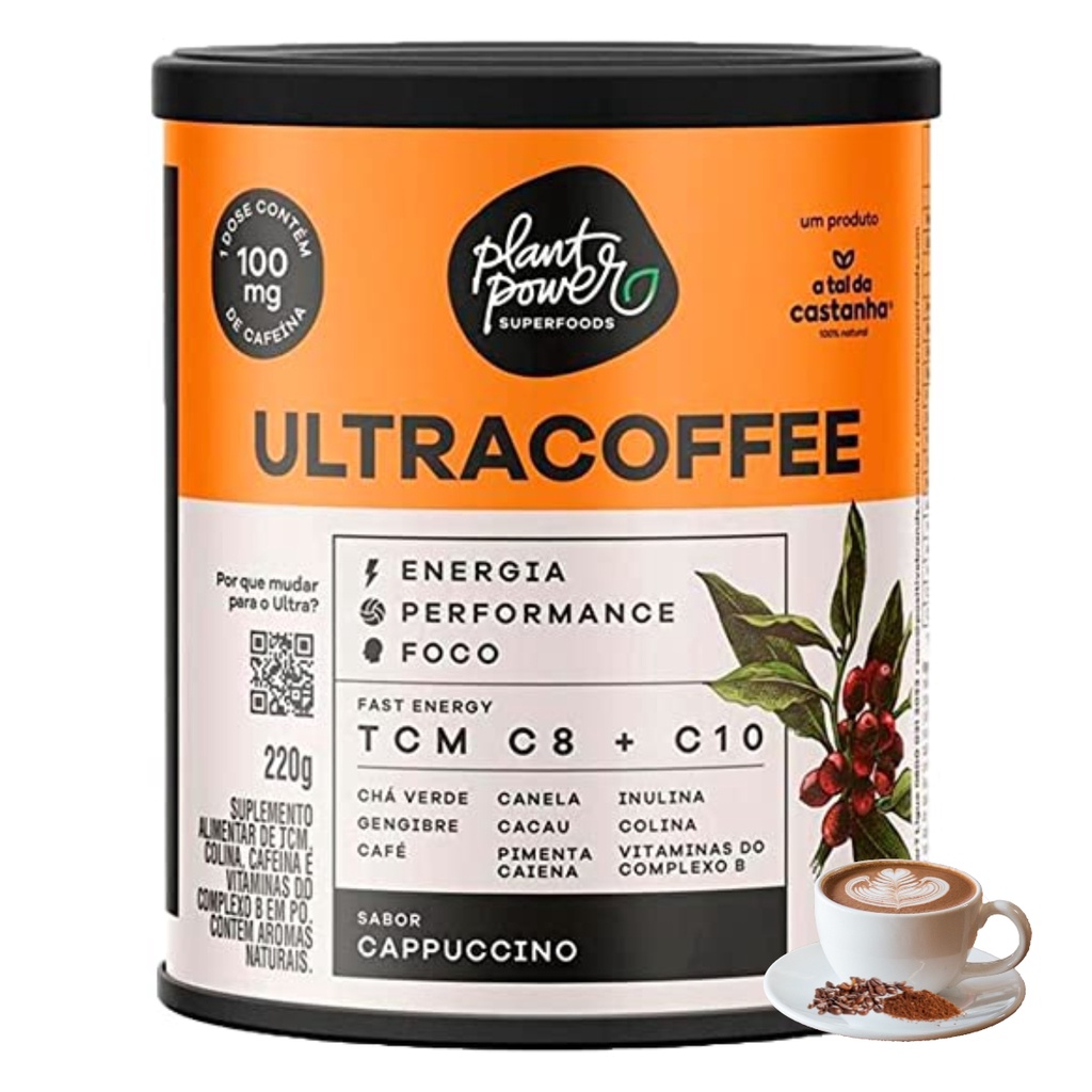 Novo UltraCoffee Sabor Cappuccino Lata 220g +SABOR | Shopee Brasil