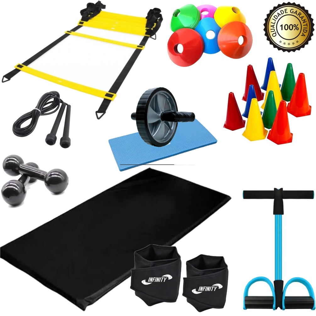 Kit treino funcional para treinos de agilidade P/Academias e Personal ...