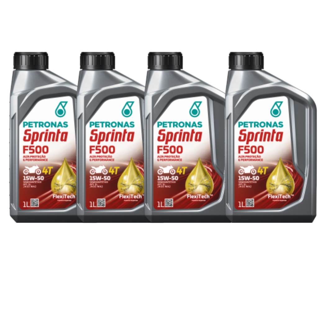 Kit Óleo de Motor 4L Petronas F500 15W-50 Semissintético | Shopee Brasil