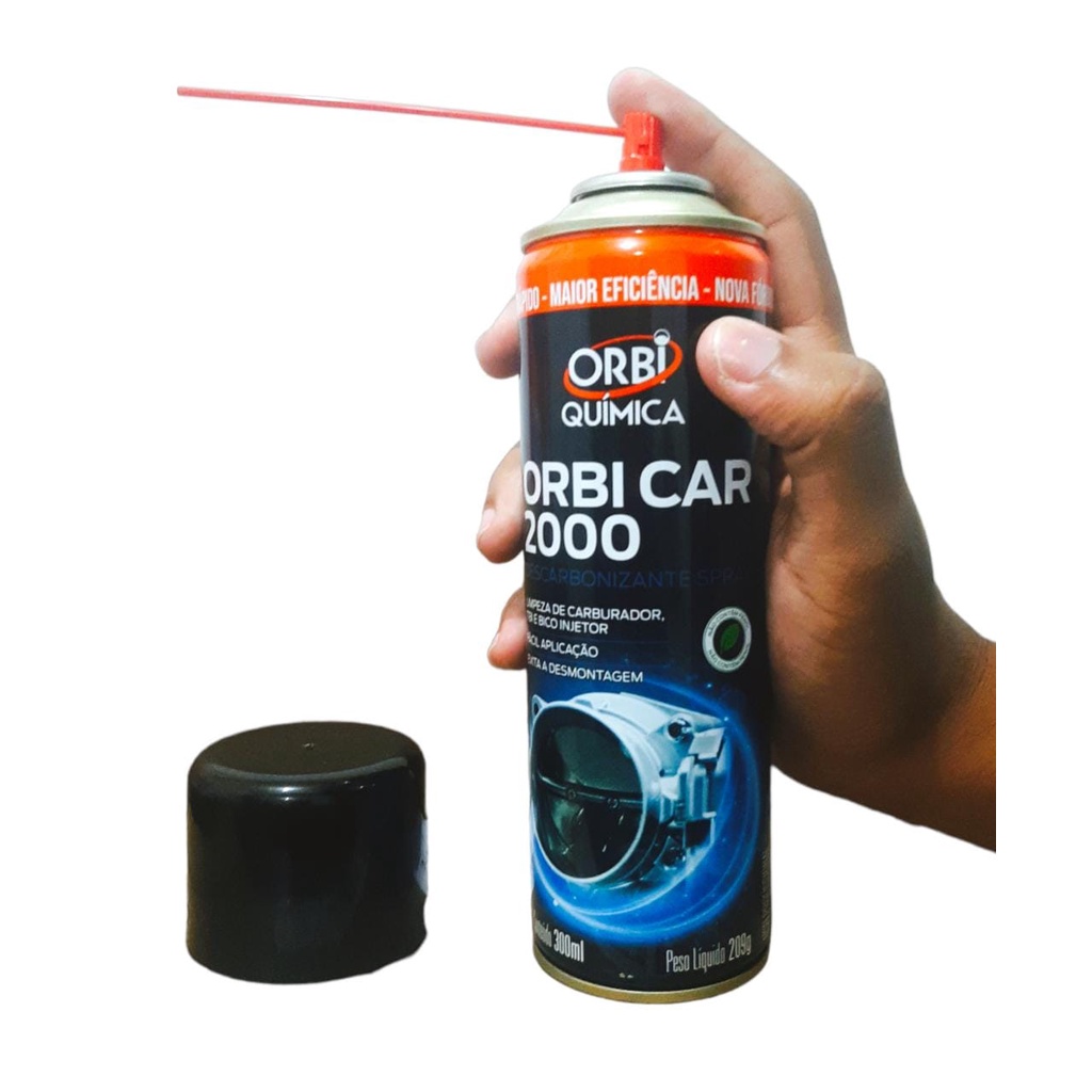 KIT C/ 2 DESCABONIZANTE SPRAY ORBI CAR 2000 / 300ML | Shopee Brasil