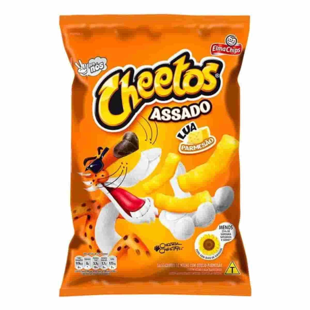 Salgadinho de Milho Cheetos Queijo Parmesão Lua Elma Chips 40g | Shopee ...