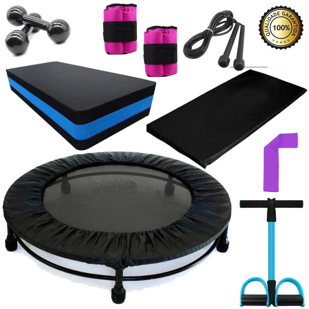 Kit Aeróbico Cross Funcional para treino de Ginástica com Mini Jump ...