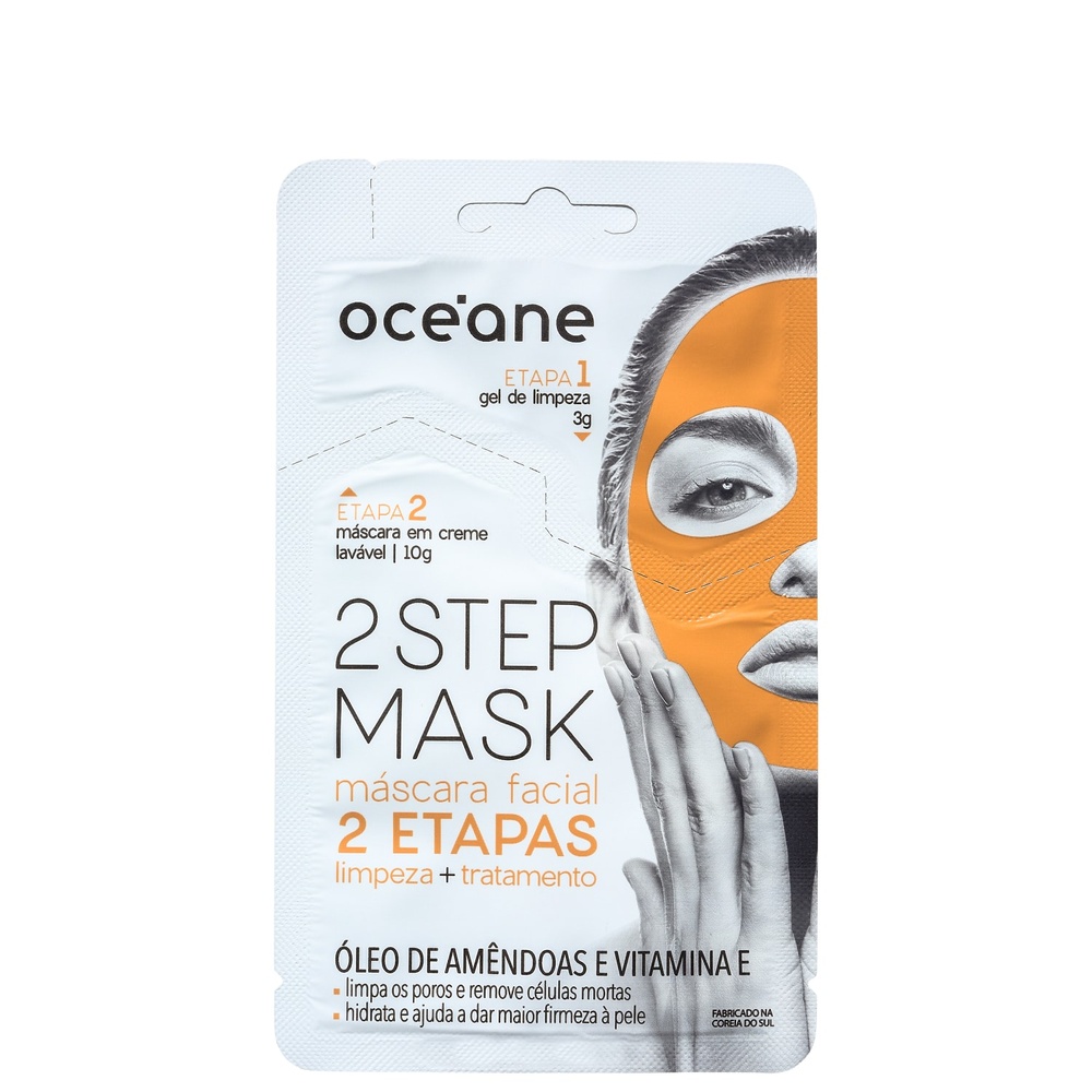 Océane 2 Step Amêndoa e Vitamina E - Máscara Facial 13g | Shopee Brasil